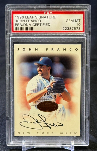 John Franco 1996 Donruss Leaf Signature Series Autograph PSA/DNA 10 ...