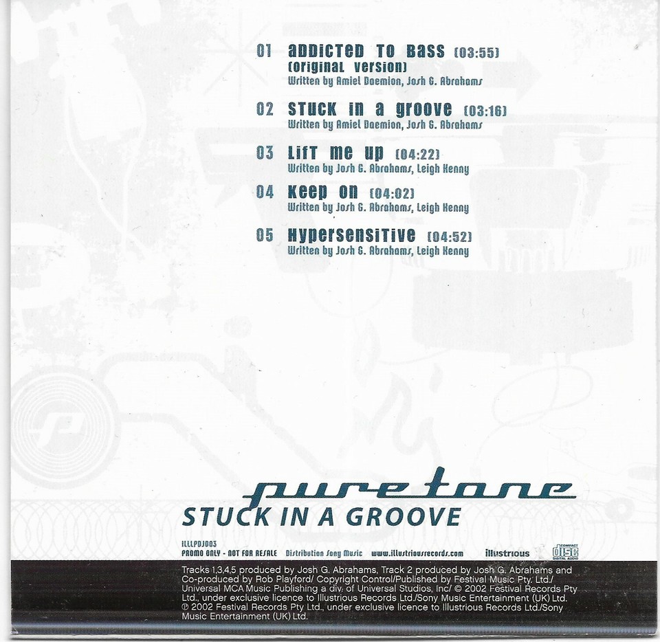 PURETONE -Stuck In A Groove- 5 track Promo CD Album Sampler | eBay