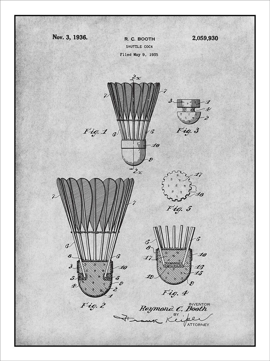 Badminton Birdie Drawing