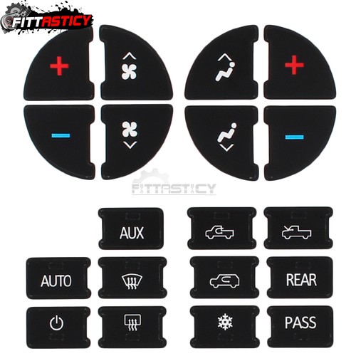 AC Dash Button Repair Kit Decal Stickers For 13 Chevrolet Traverse ...