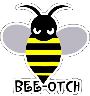 Girl Boss Sticker bee-otch funny | eBay