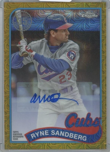 2024 TOPPS '89 Topps Silver Pack Chrome Auto Gold Refractor RYNE ...