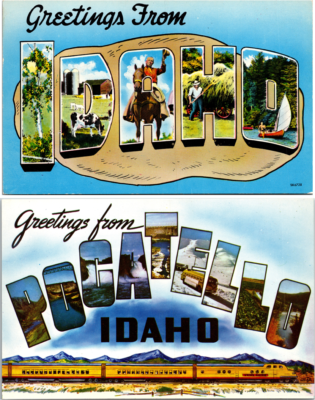 Idaho Postcards Idaho Postcard Stock Illustrations – 146 Idaho