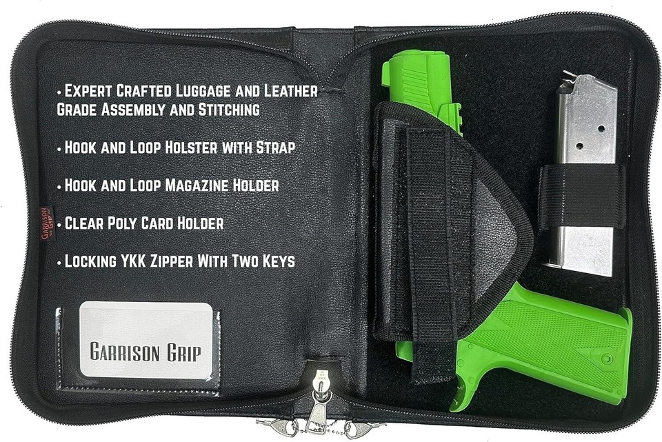 GARRISON GRIP High-End Faux Leather Locking Day Planner Case for LG to ...