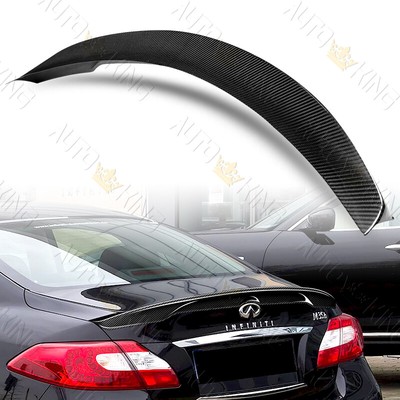 FOR 11-214 INFINITI M37 M56 M35 Q70 CARBON FIBER REAR TRUNK LID SPOILER ...