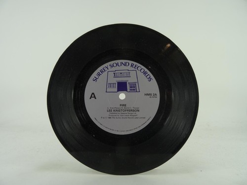 LEE KRISTOFFERSON FIRE (96) 2 Track 7" Single including Plain Paper ...