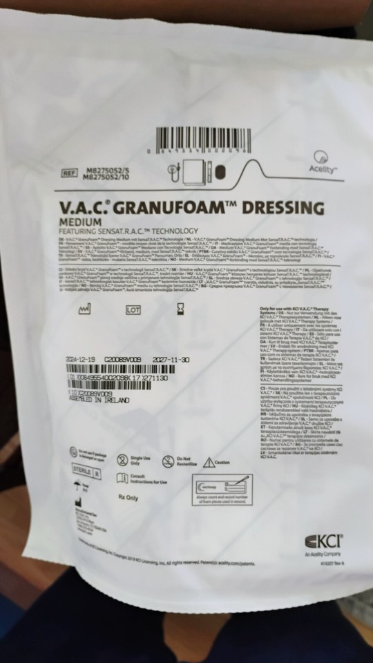 KCI Wound Vac Granufoam Dressing Medium M8275052 | eBay