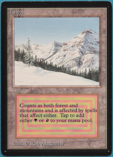Taiga Beta NM (Reserved List Dual Land MTG Magic Card) (317595 ...