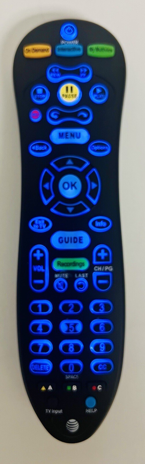 AT&T U-Verse S30-S1B Programmable IR Universal Remote Control With ...