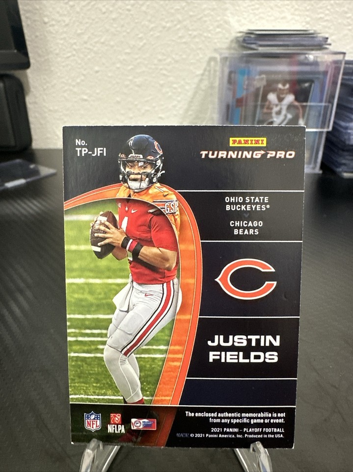 Justin Fields PATCH 2021 Playoff Turning Pro Jersey Swatch #TP-JF1 ...