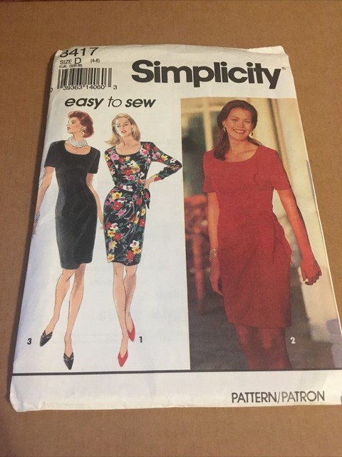Simplicity 8417 Misses Pullover Tops With Sleeve Fabric Variation Sizes ...