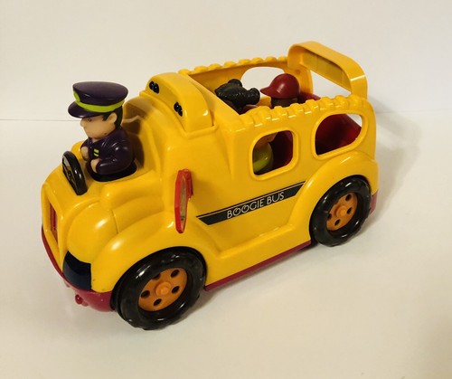 Toy School Bus with 3 Passengers and Driver B. Toys Rrrroll Models ...