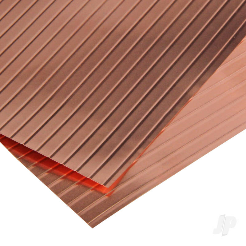K&S 16144 Crimped Copper Corrugated Sheet 5" x 7" x .187" (2 pcs) | eBay