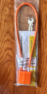 Steel Cable Gun Lock 15" Cable Trigger Pistol Shotgun Rifle Childsafe ...