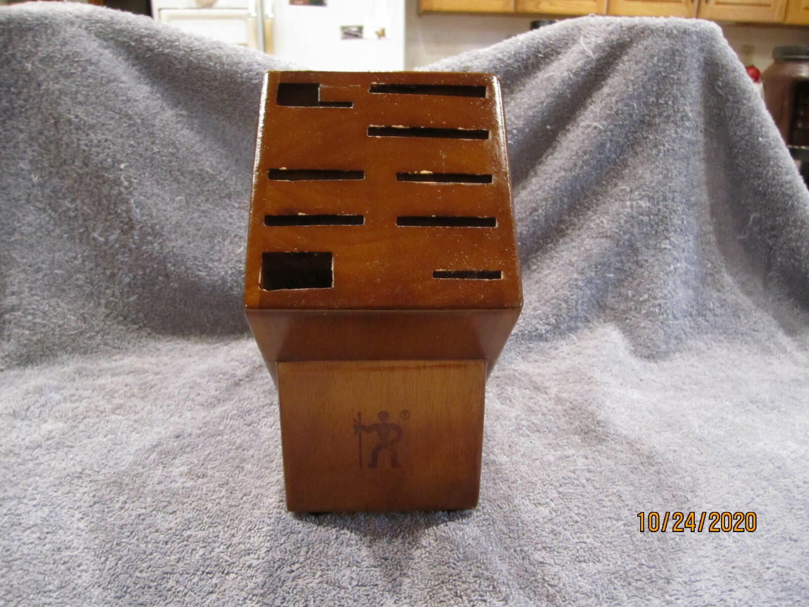 JA Henckels - 9-Slot - Walnut Wood Knife Block - Block Only | eBay