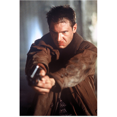 Blade Runner Harrison Ford as Rick Deckard aiming gun 8 x 10 Inch Photo ...