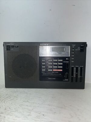 SONY ICF-2001 Synthesizer Radio Shortwave AM FM JAPAN PARTS NOT WORKING ...