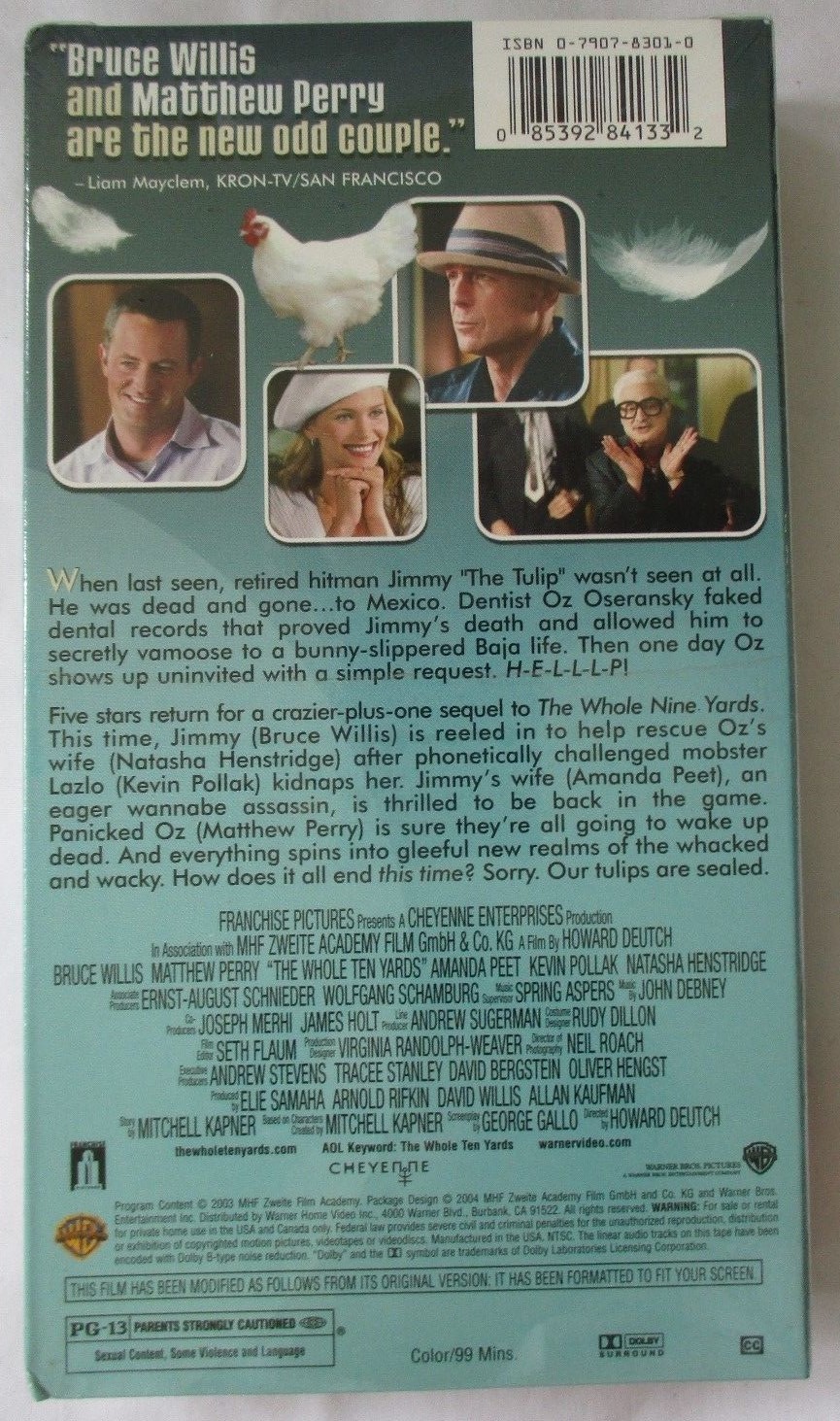 THE WHOLE NINE YARDS VHS - BRUCE WILLIS - MATTHEW PERRY - BRAND NEW ...