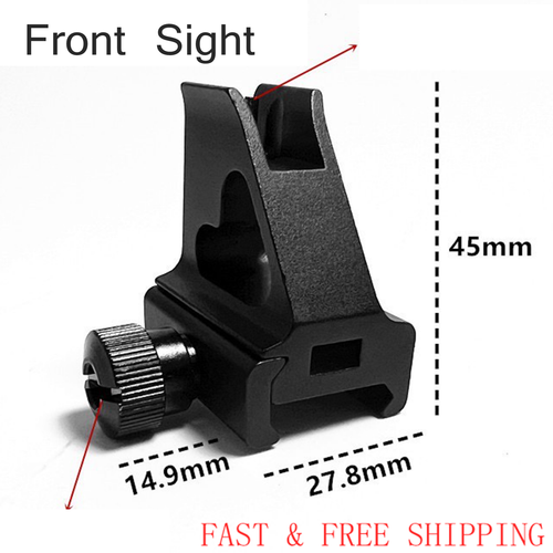 Aluminum Front Sight Carry Handle Mount Removable Adjust Low Profile ...