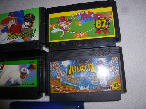 NINTENDO FAMICOM IMPORT GAME CARTRIDGE LOT BASEBALL TAITO SNK NAMCO ...
