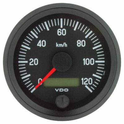 VDO COCKPIT INTERN. SPEEDO 120km/h 12/24V LCD ODO/TRIP 85mm DIAM | eBay