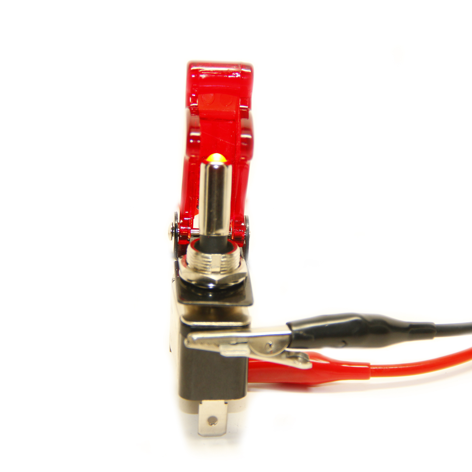 Pactrade Marine Red LED Dot Toggle Switch and Red Safety Switch Flip ...