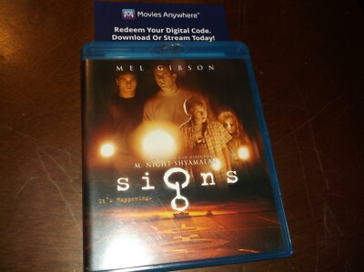 Signs-Mel Gibson-Blu Ray & 4K Digital Copy | eBay