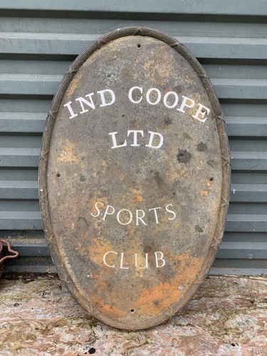 Antique Bronze Ind Coope Sign Enamelled Lettering /Breweriana ...
