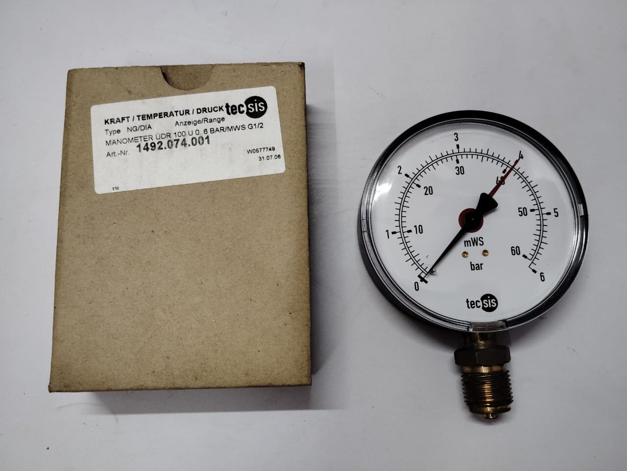 TECSIS Manometer 1492.074.001 Pressure gauge | eBay
