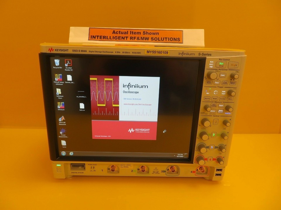 Keysight DSOS804A 8GHz upto 20Gss HIGH DEF Scope | eBay