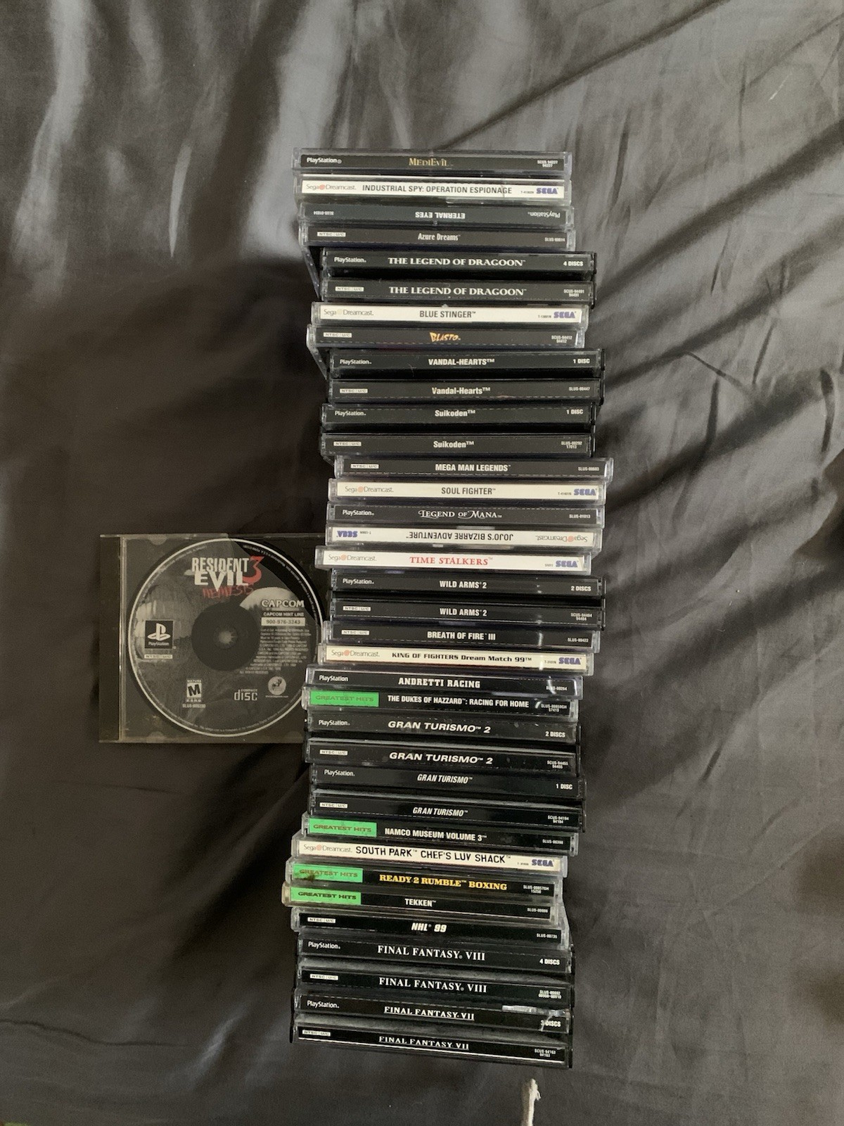 HUGE PS1 & Dreamcast Lot - RPGs , Suikoden II , Mega Man , Final ...