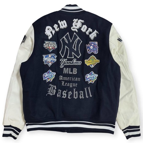 MLB Pro Standard Yankees Varsity Jacket 2XL Midnight Navy Wool | eBay