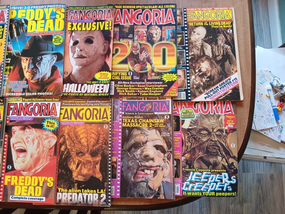 Vintage Fangoria Horror Magazine Lot Freddy Krueger Halloween Texas ...