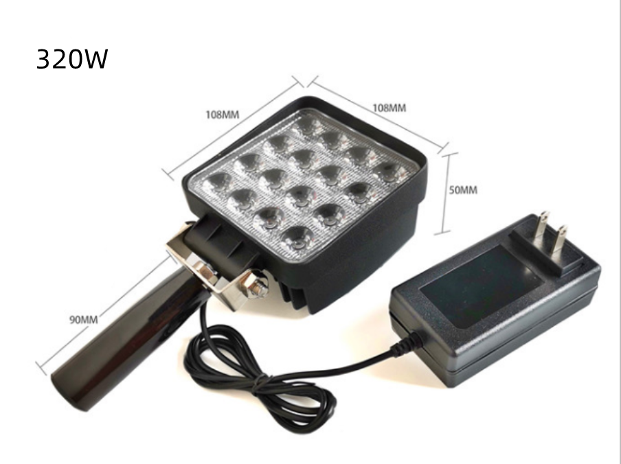 320W lighting Effect 365NM395NM405NM Handheld UV curing lamp light AC90 ...