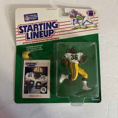 1988 Kenner Starting Lineup SLU Ken Davis Green Bay Packers Action ...