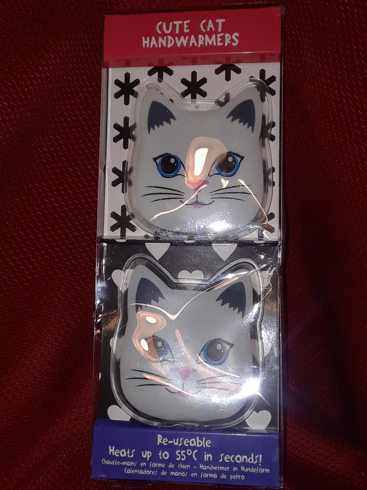 Pocket Handwarmers KITTY CAT Kitten feline Cute Hand Warmer RE-USEABLE ...