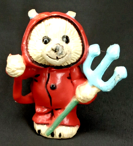 Vintage Halloween Red Devil Bear Figurine Enesco 1980s Holiday Decor | eBay