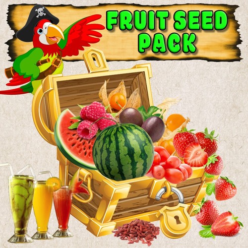 FRUIT TREE SEEDS-6 PACKETS-WATERMELON-RASPBERRY-STRAWBERRY-GOJI ...