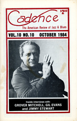 Cadence Jazz Magazine Vol 10 No. 10 October 1984 Grover Mitchell, Gil ...