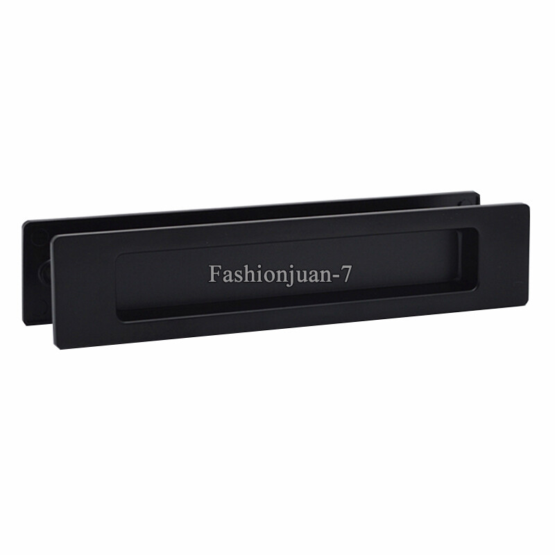 1Pair Recessed Sliding Door Handles Invisible Hidden Push/Pull Flush ...
