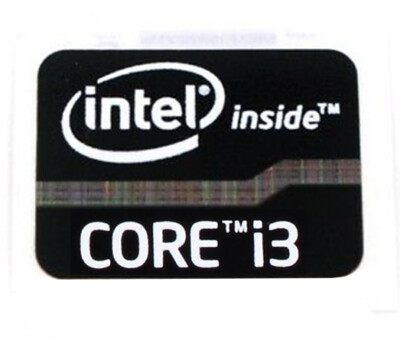 50PCS Intel Core i3 Black Sticker Case Badge Genuine USA Lot Wholesale ...