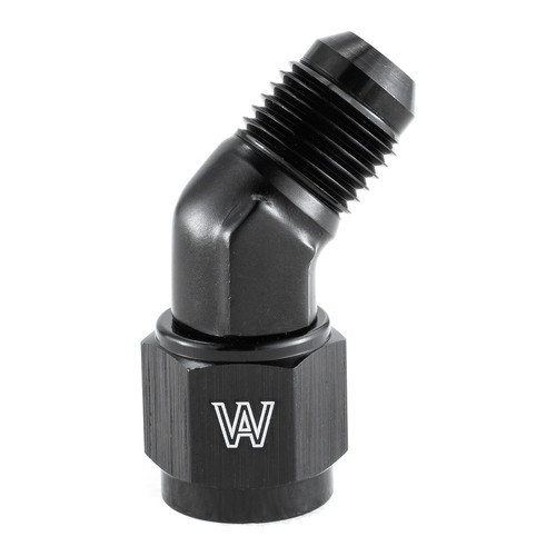 Aluminum -6AN Flare 45 Degree Fitting Adapter Female/Male Union 45 ...