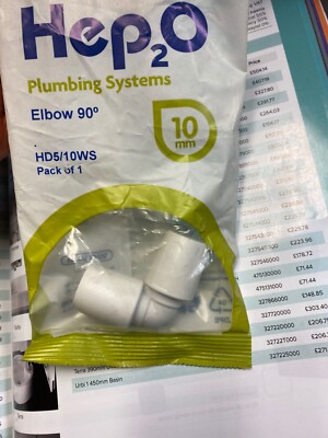 Hep2O 90 Elbow 10mm | eBay UK