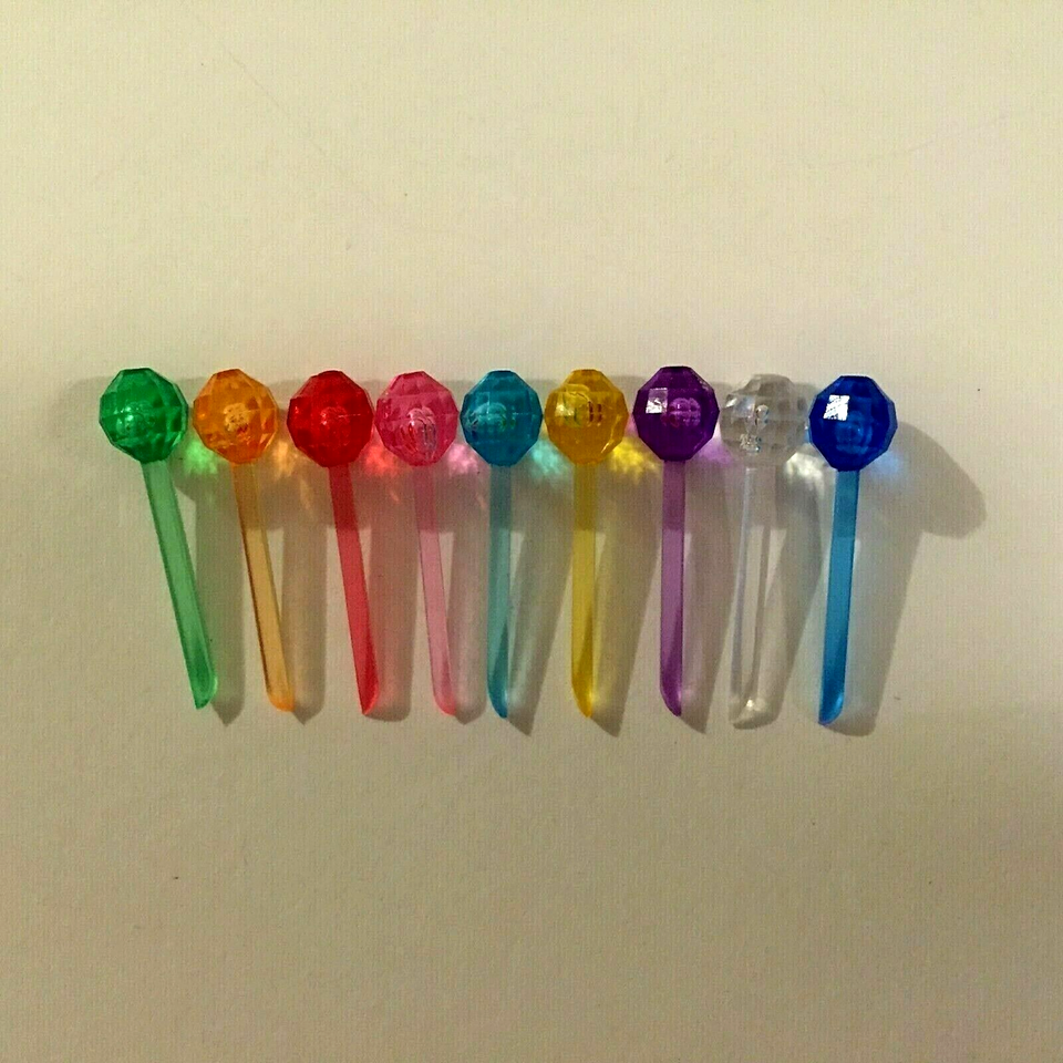 100 LARGE PIN LIGHTS BULBS Vintage Ceramic Christmas Tree 7mm Pegs 9 ...