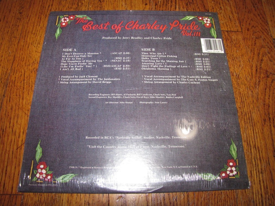CHARLEY PRIDE - THE BEST OF CHARLEY PRICE - SEALED RCA RECORDS LP | eBay