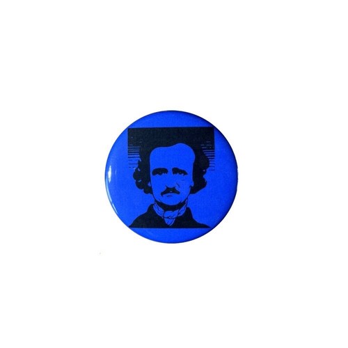 Edgar Allan Poe Pin Button American Poet Author 1” Vintage Style ...