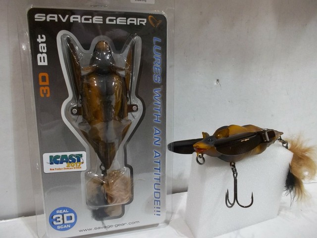 Savage Gear 3d Topwater Bat Surface Lure 2oz Grey Bd-125-gb for sale ...