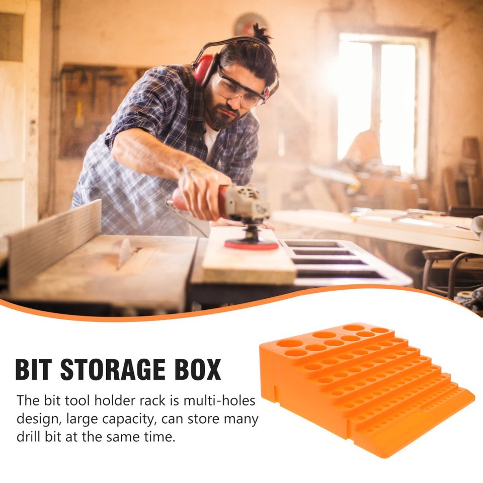 Drill Stand Bit Organizer Tray Storage Boxes for Bits Milling Cutter ...