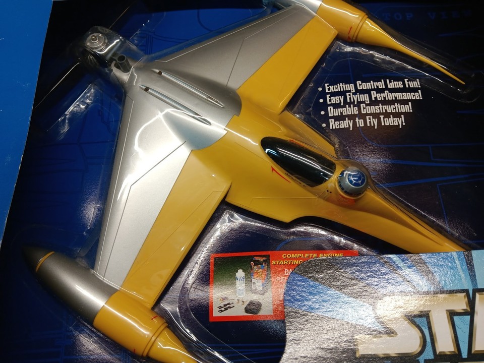 Rare Cox Star Wars 436088 Episode 1 Naboo Fighter Flying Action Model ...