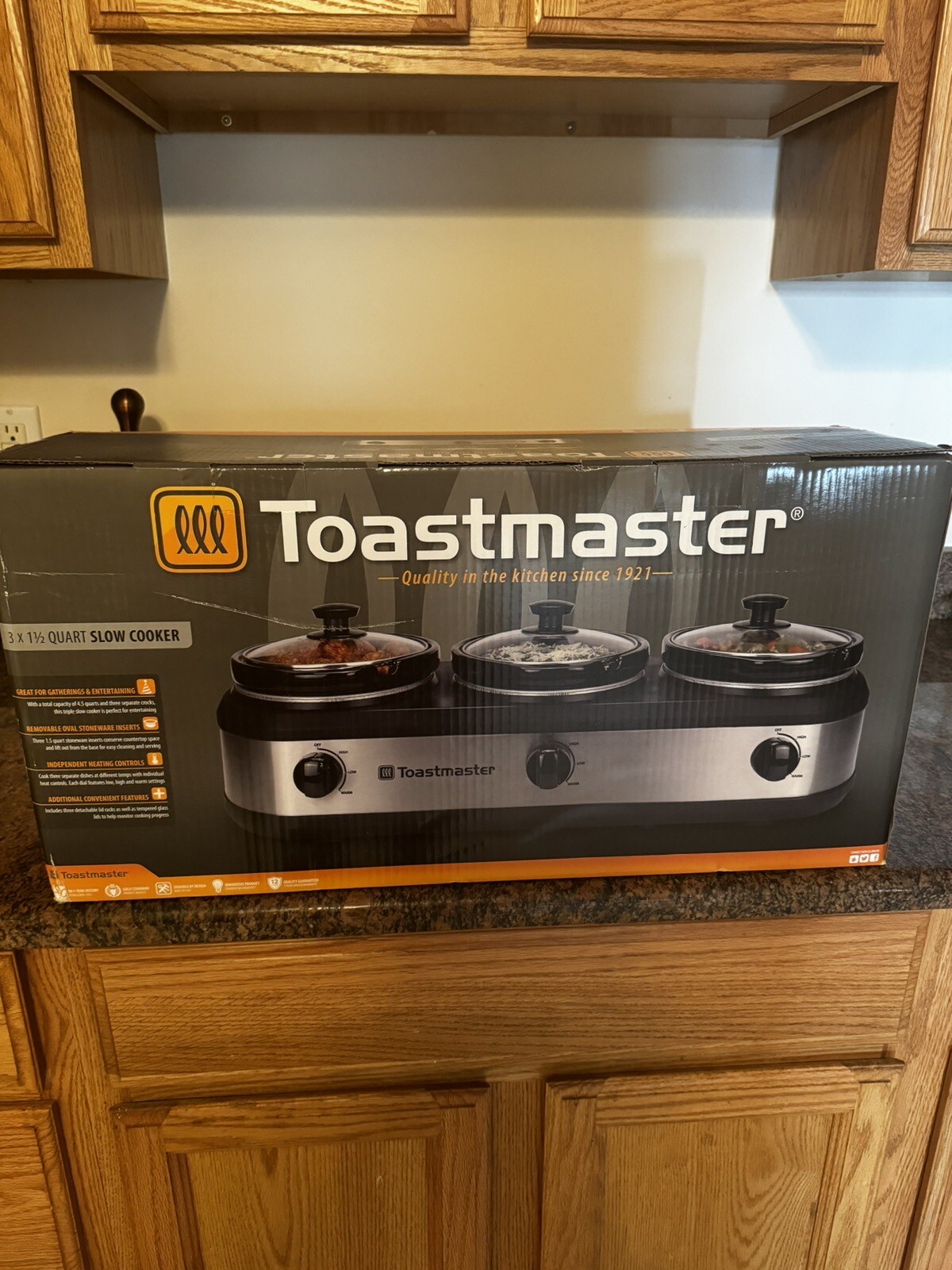 Toastmaster 3 Bay Slow Cooker Buffet Model Number TM-318BS | eBay